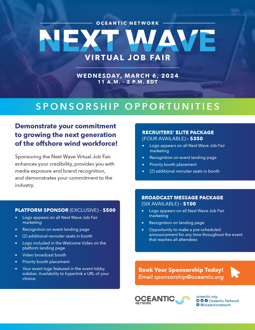 Next Wave Virtual Job Fair - Oceantic Network